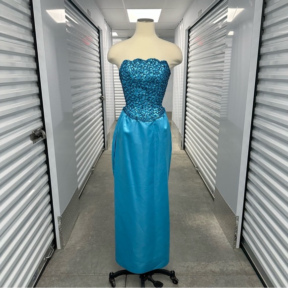 Vintage | Dresses | Vintage 5s Mike Benet Formal Pageant Prom Mermaid ...
